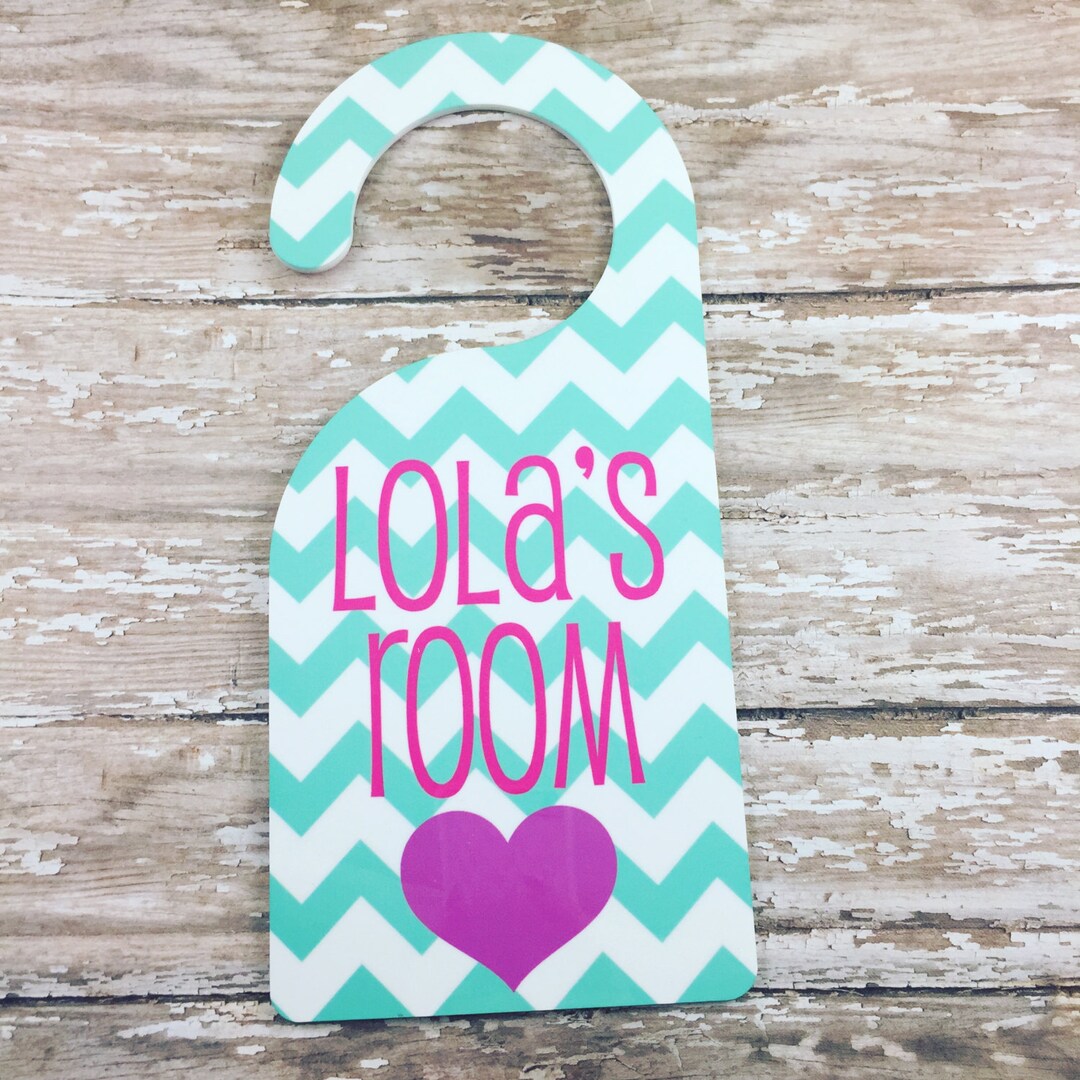 Personalized Kids Room Sign Keep Out Privacy Gift New Hanging Home Door ...