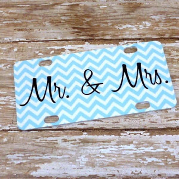 Mrs Name License Plate - Etsy