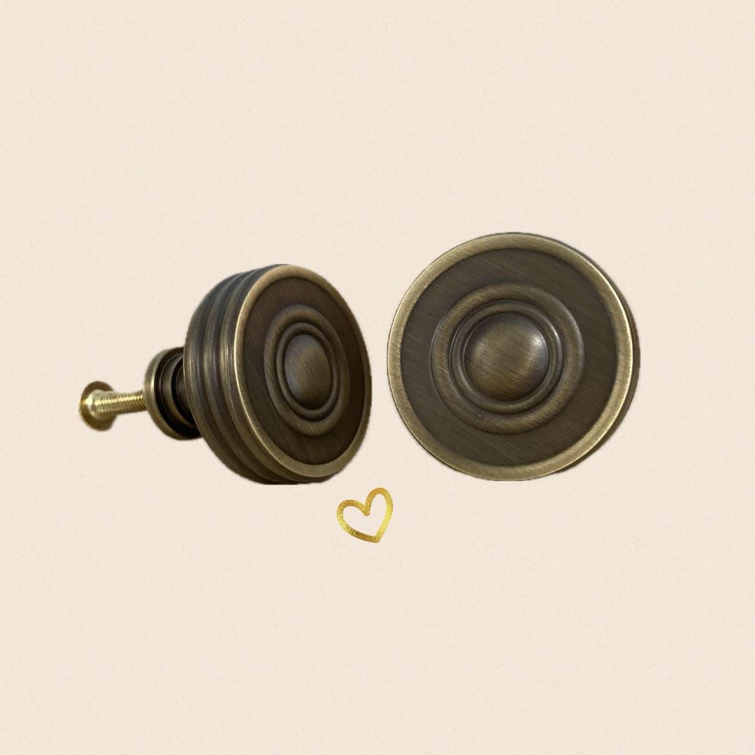 Stella Bronze Solid Brass Knob - Etsy