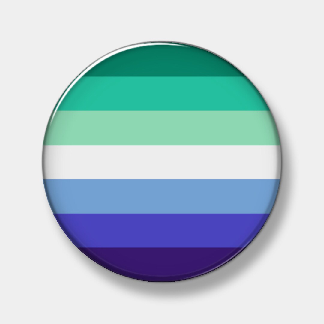 Gay Men Pride Flag Button Pinback Button 1 2 25 Or 3 Custom Button You