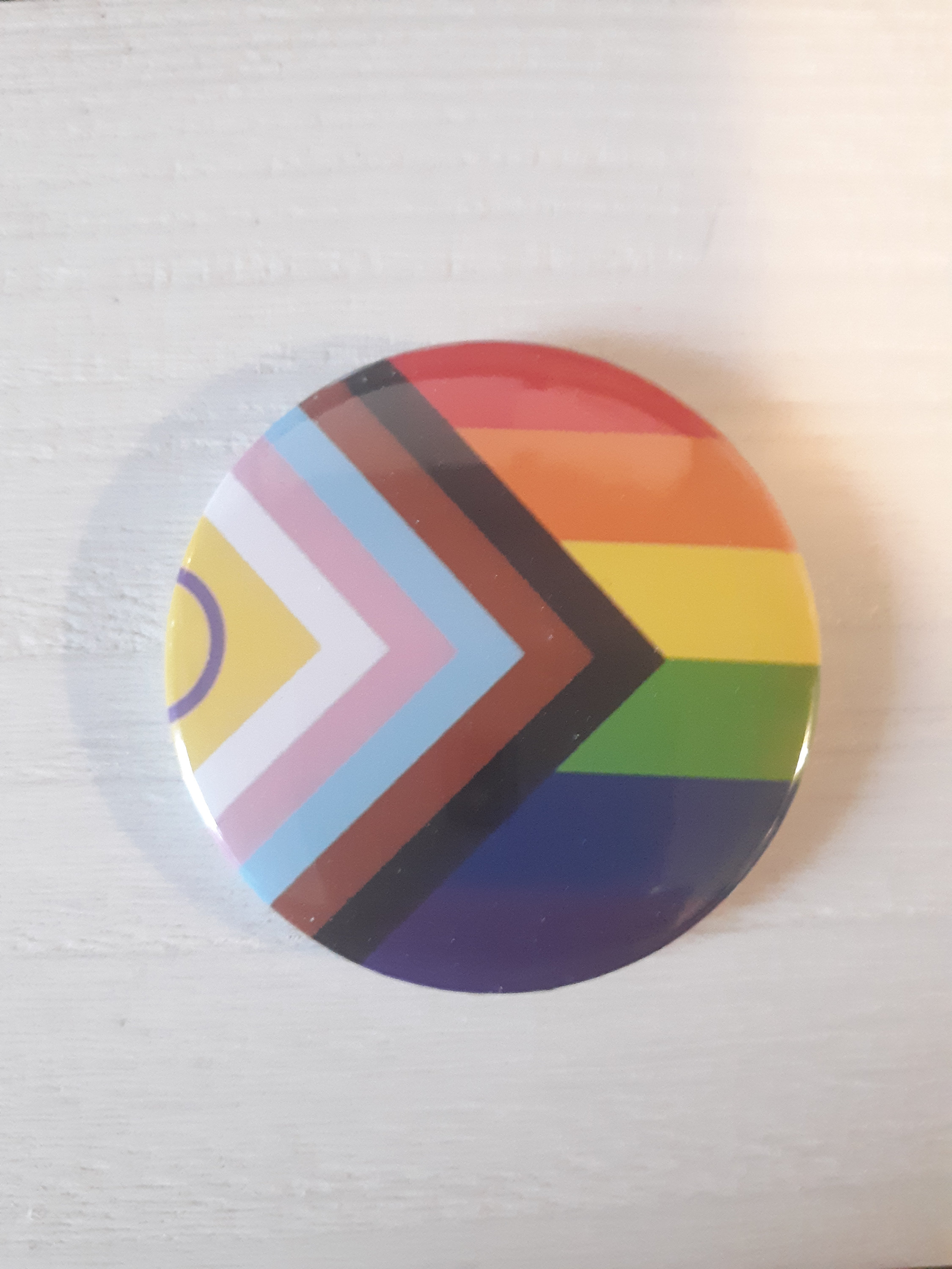 Inclusive Progress Pride Flag Button Pinback Button | Etsy