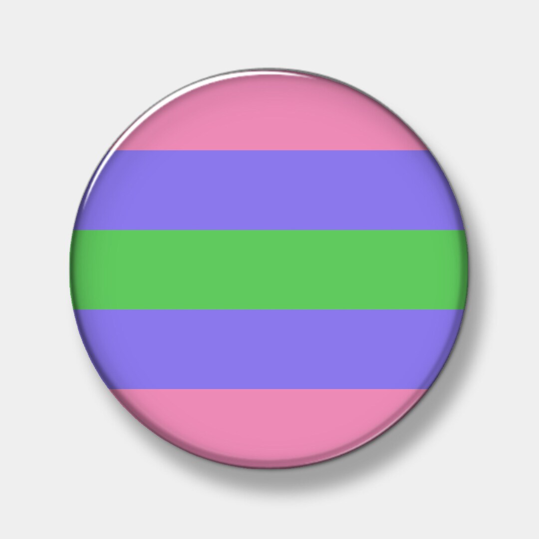 Trigender Pride Flag Button Pinback Button 1 2.25 or 3 Custom Button ...