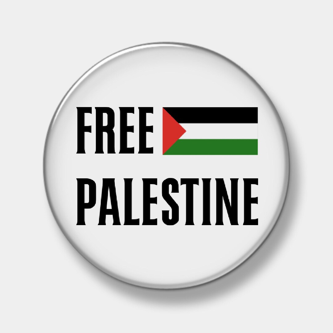 Free Palestine Flag Support Button Pinback Button 3 2.25 1 Badge ...