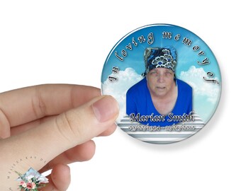 In Loving Memory Custom Memorial Button Pinback Button - Etsy