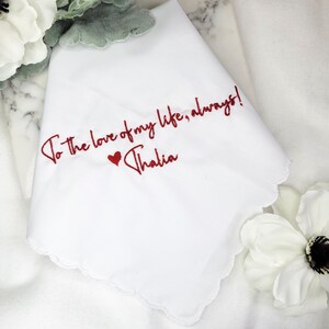 Embroidered Wedding Handkerchief. Christian Gifts for Women. Bible ...