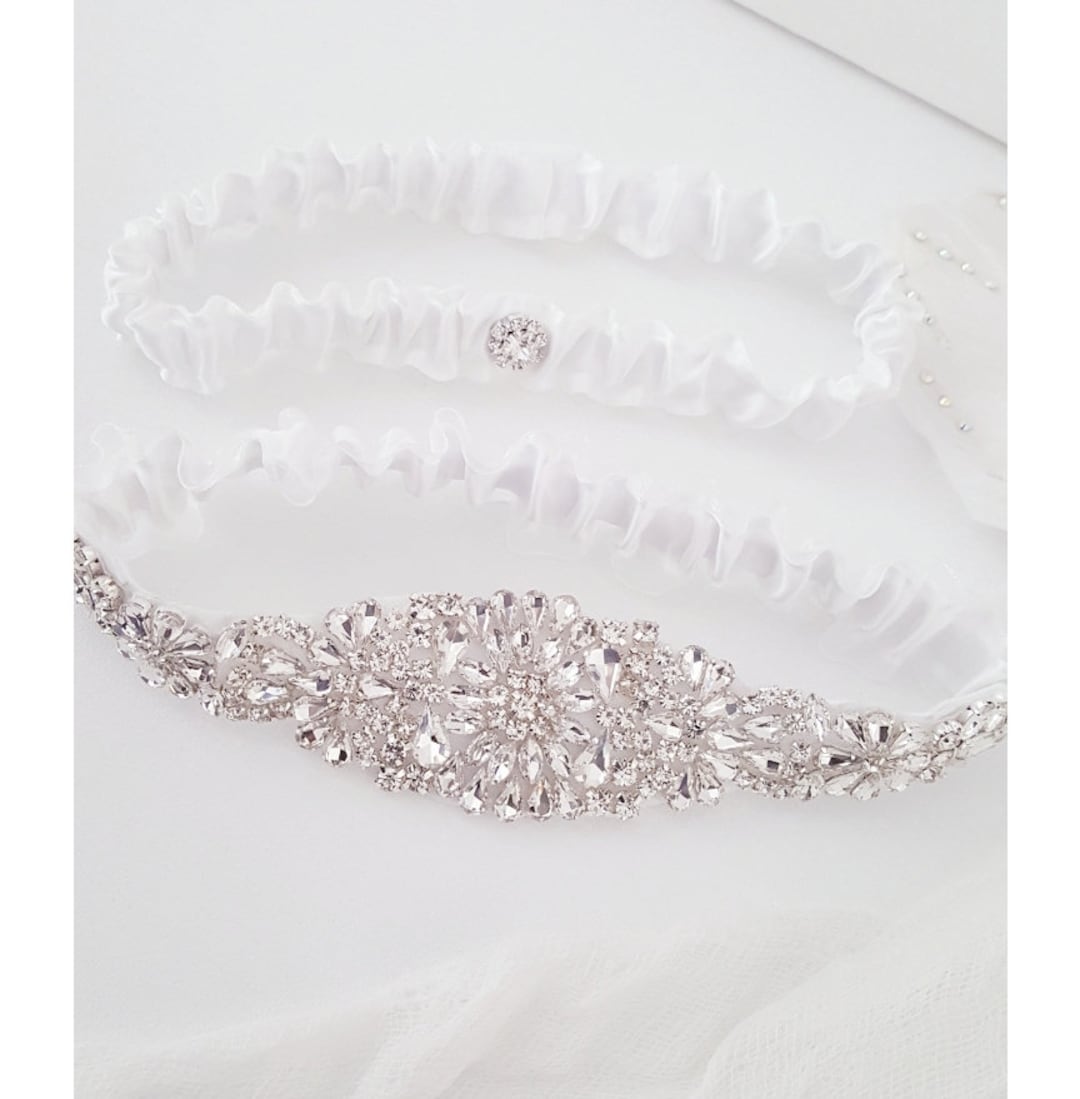Wedding Garter, Garters for Bride, White Garterbelt, Bridal Garter ...