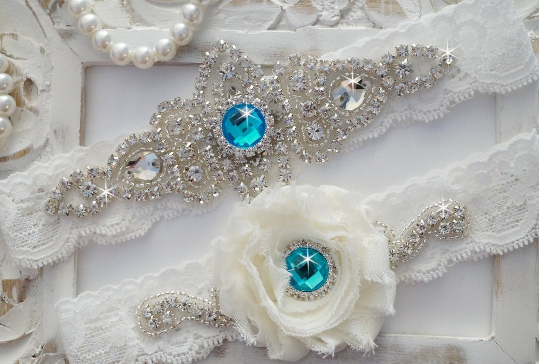 Wedding Garter Set, Bridal Garter Set, Vintage Wedding, off White Lace ...