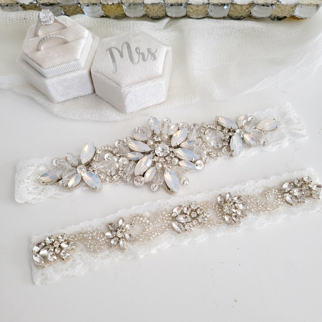 Wedding Garter Toss Garter, Non Slip Lace Bride Garter, Personalized ...