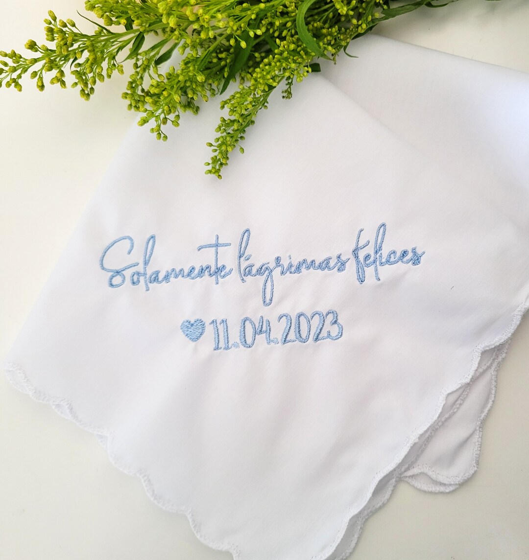 Spanish Mother of Bride Gift, Spanish Wedding Handkerchief, Bride Gift ...
