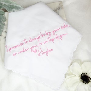 Embroidered Wedding Handkerchief. Christian Gifts for Women. Bible ...