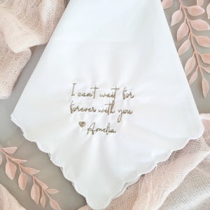 Custom Handkerchief, Embroidered Wedding Handkerchief, Sentimental ...