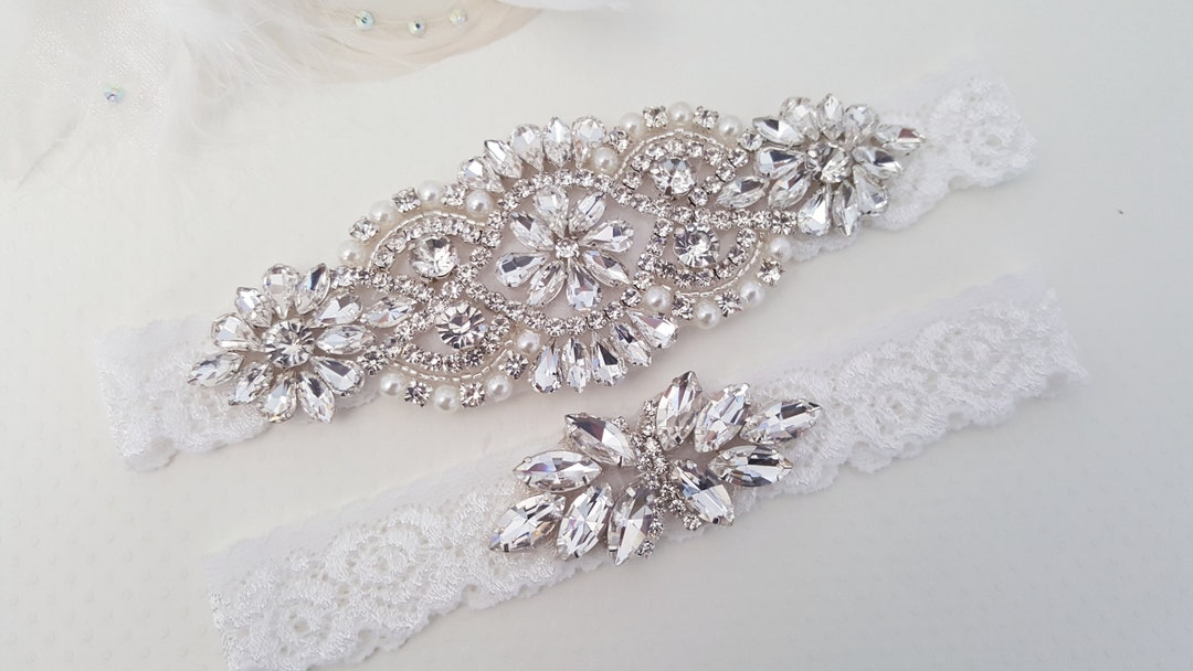 Wedding Garter, Bridal Garter, Wedding Garter Set, Lace Bridal Garter ...