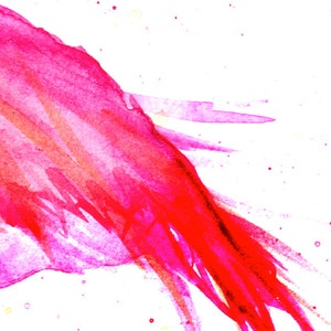 Flamingo Wall Art, Bright Pink, Print, Watercolour. - Etsy