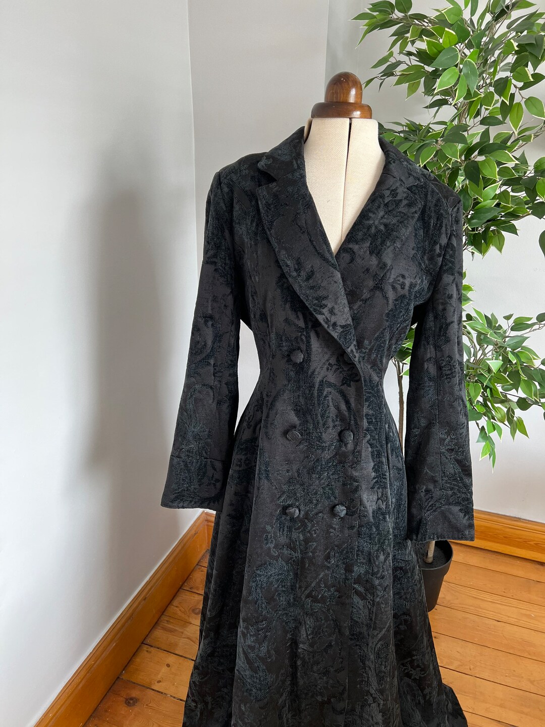Vintage Brocade Coat, Riding Coat, Victorian, Gothic, Fit and Flare - Etsy