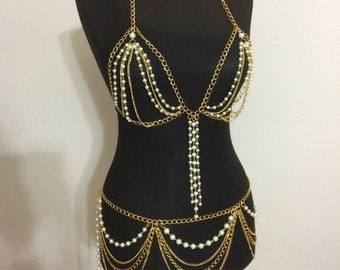 Sexy body chain | Etsy