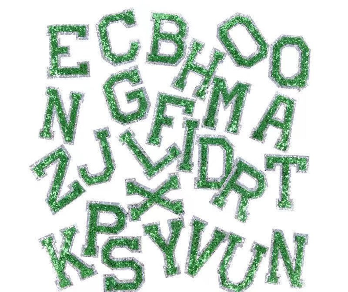 Sequins Letters or Numbers Embroidered Letters Applique Patch - Etsy