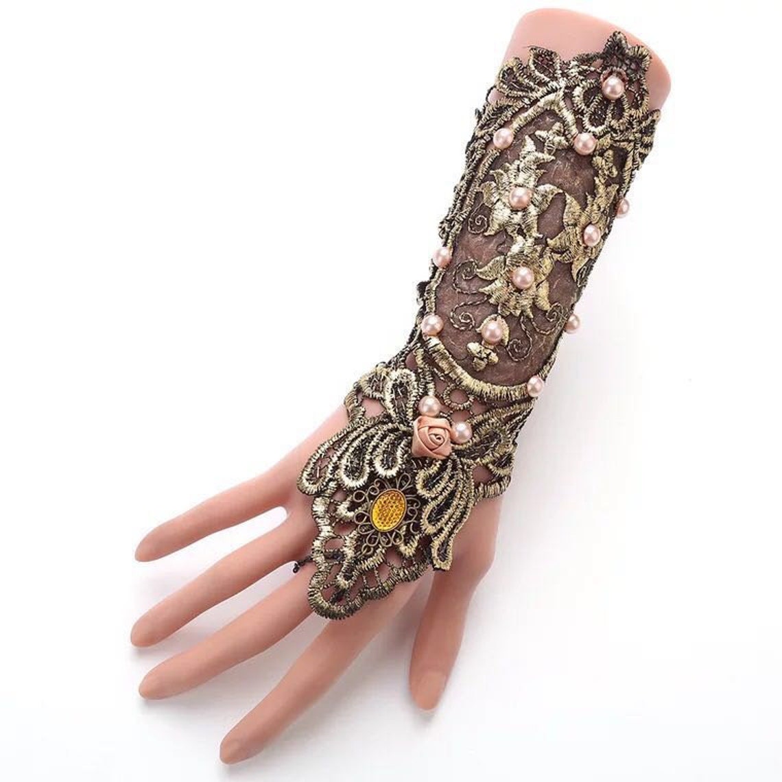 Hand Decoration Lace Gloves Women's Dresses Decoration - Etsy