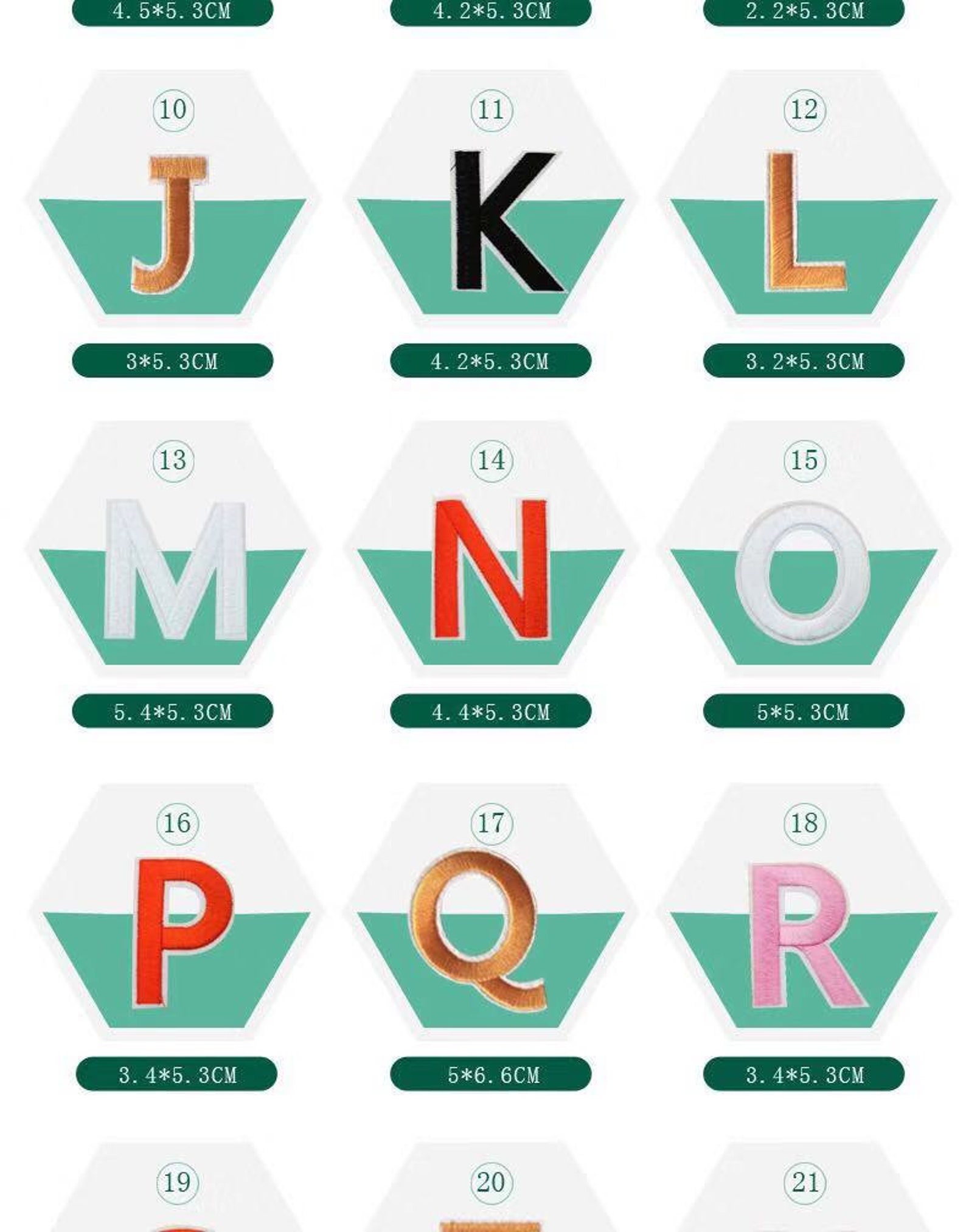 Embroidered Letters or Numbers Applique Patch,iron on Name Letters ...