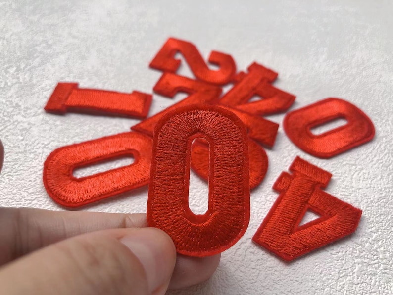 Embroidered Iron on Numbers Applique Patch,iron on Numerals Patch for T ...
