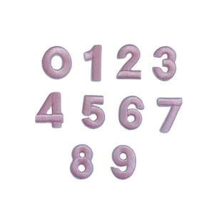 Embroidered Iron on Numbers Applique Patch,iron on Numerals Patch for T ...