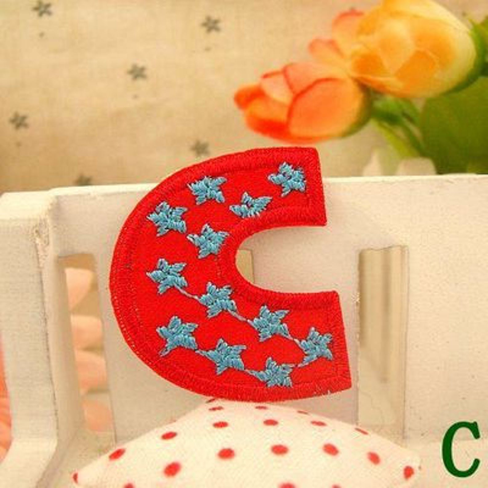 Cute Colorful Letters Embroidered Patch Applique Patch Clothing ...