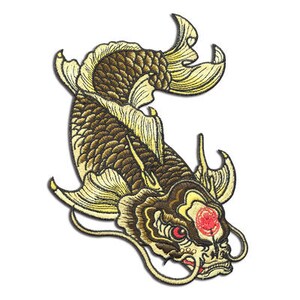 Large Fish Embroidered Applique Patch Clothing Decoration Patch - Etsy