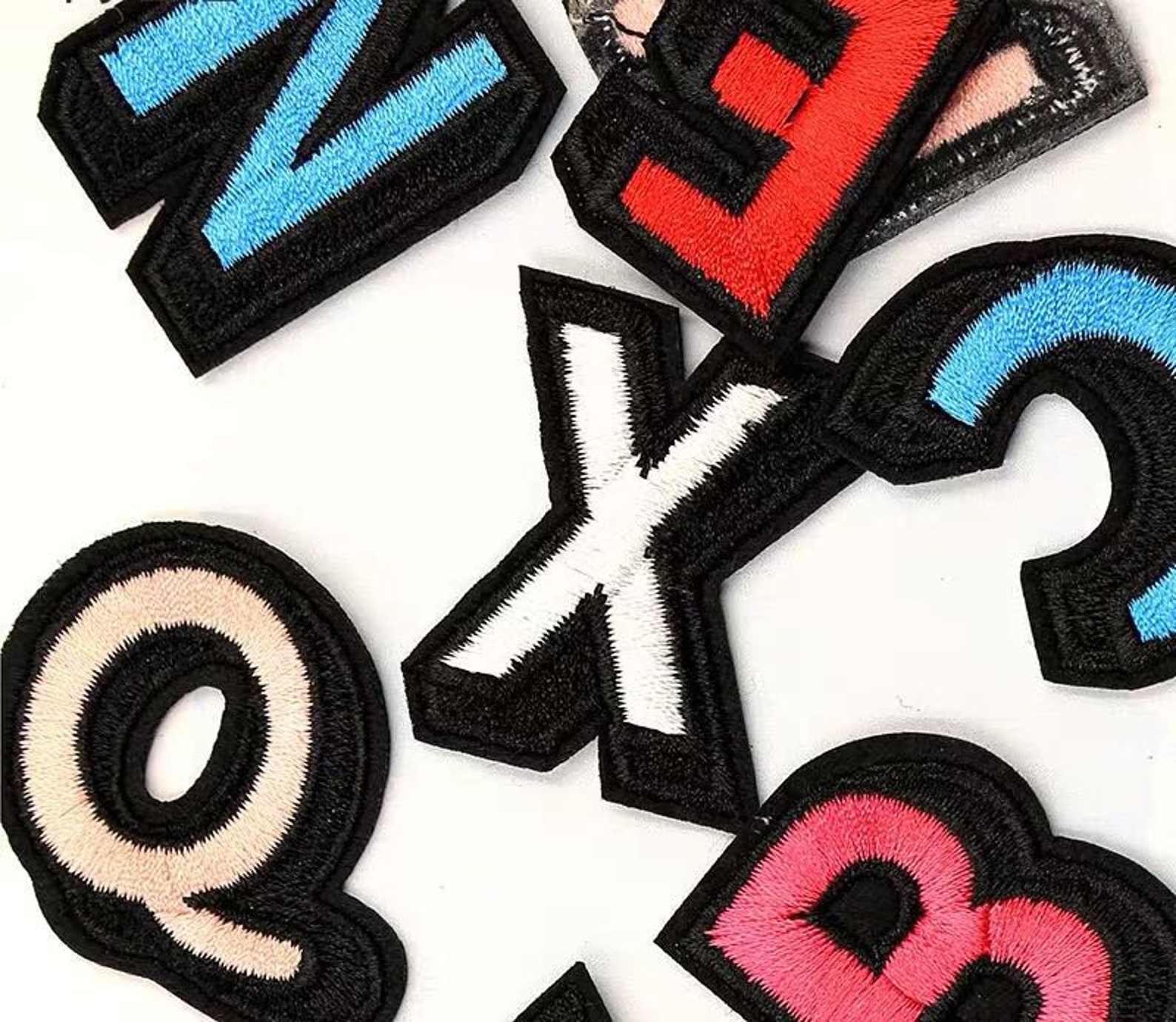 Letters Patch Alphabet Embroidered Applique Colorful Letters - Etsy