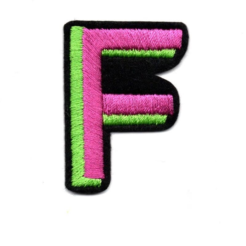 Mutiple Color Letters Patch Alphabet Embroidered Applique Colorful ...
