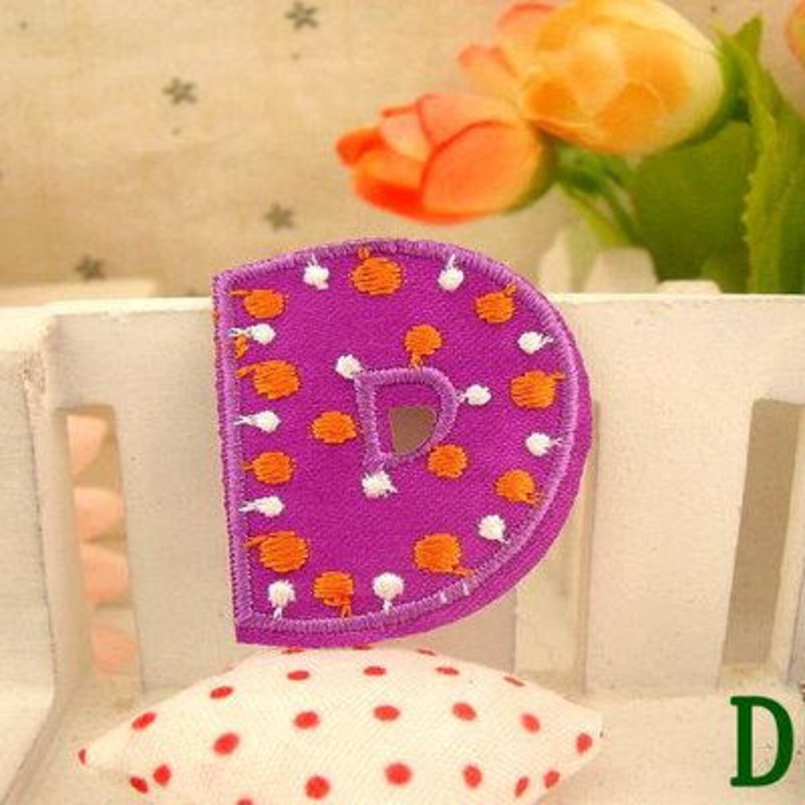Cute Colorful Letters Embroidered Patch Applique Patch Clothing ...