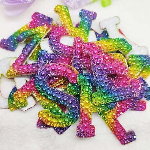 Letters Patch Alphabet Beaded Embroidered Applique Letters - Etsy