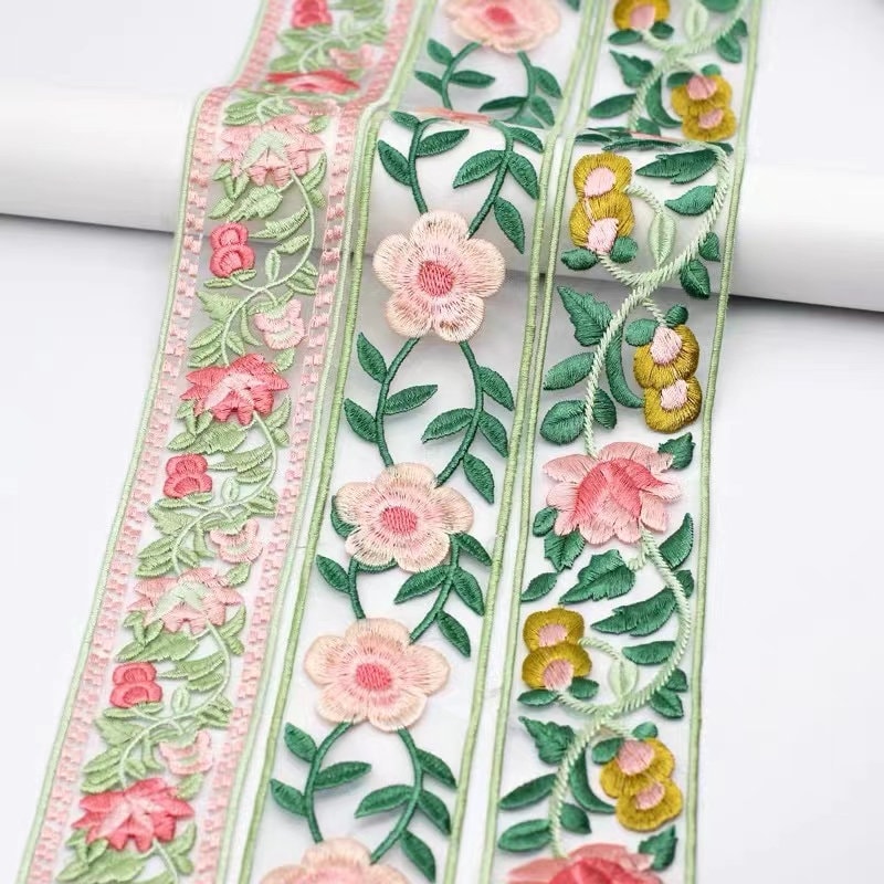 Embroidered Ribbon - Etsy