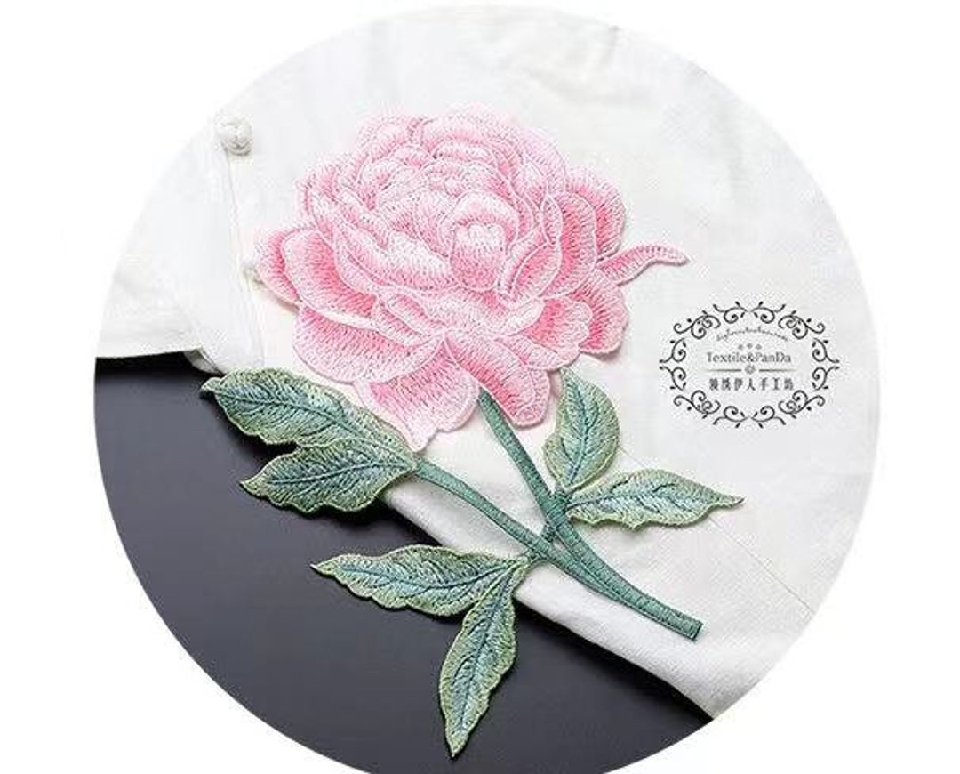 Floral Patch Applique Clothing Decoration Patch Embroidered Patch - Etsy