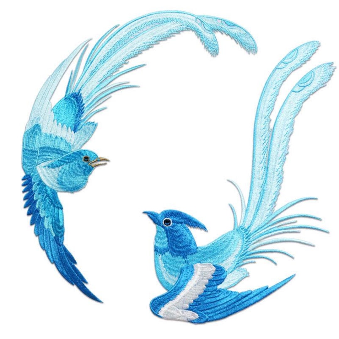 Couple Magpies Applique Birds Patch Embroidered Patch Clothing Patch - Etsy