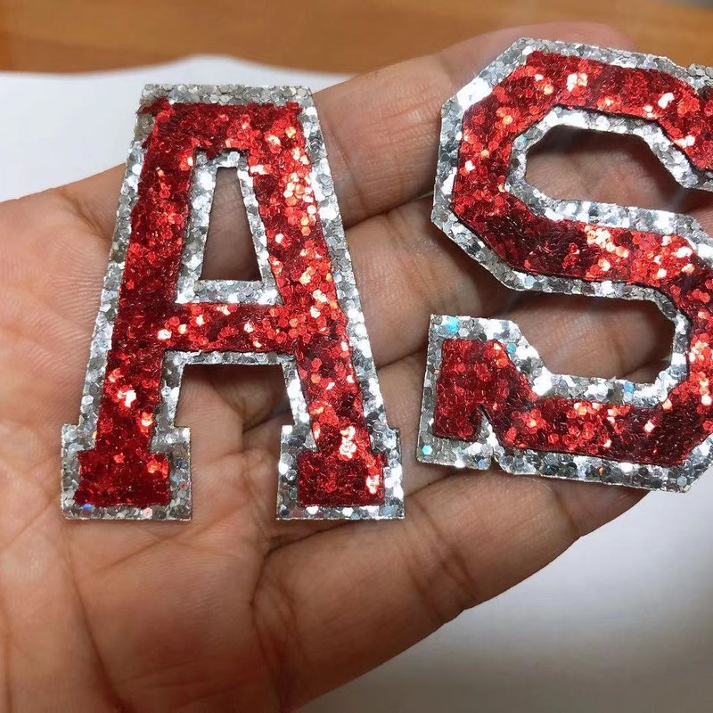 Sequin Patch Iron on Letters - Etsy
