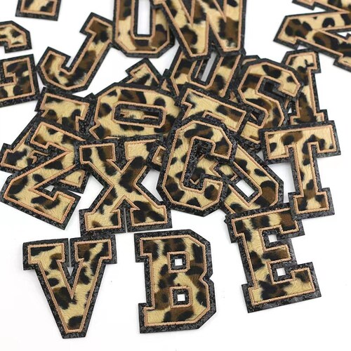 New Chenille Embroidered Letters Iron on Patch Applique for - Etsy