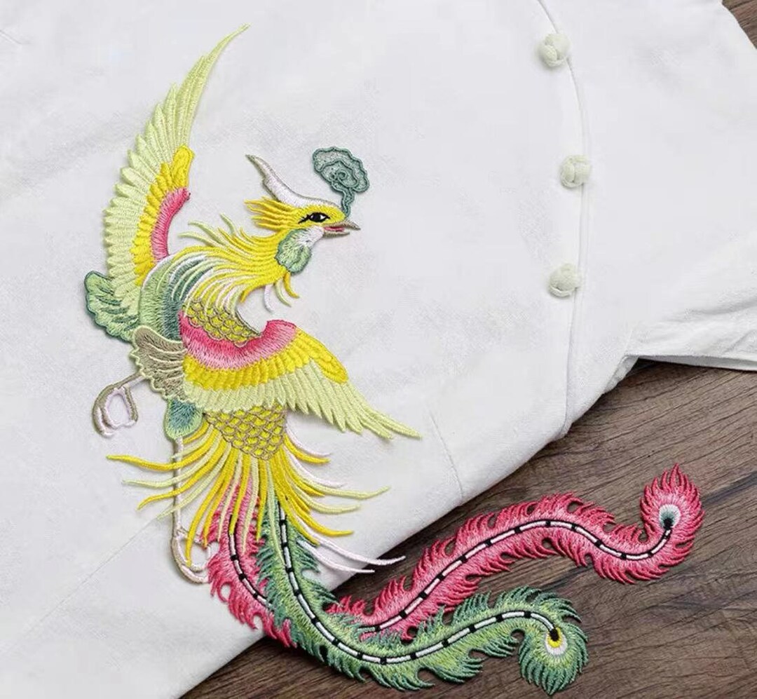 Phoenix Patch Applique Embroidered Fabric Applique Sew on Patches for ...