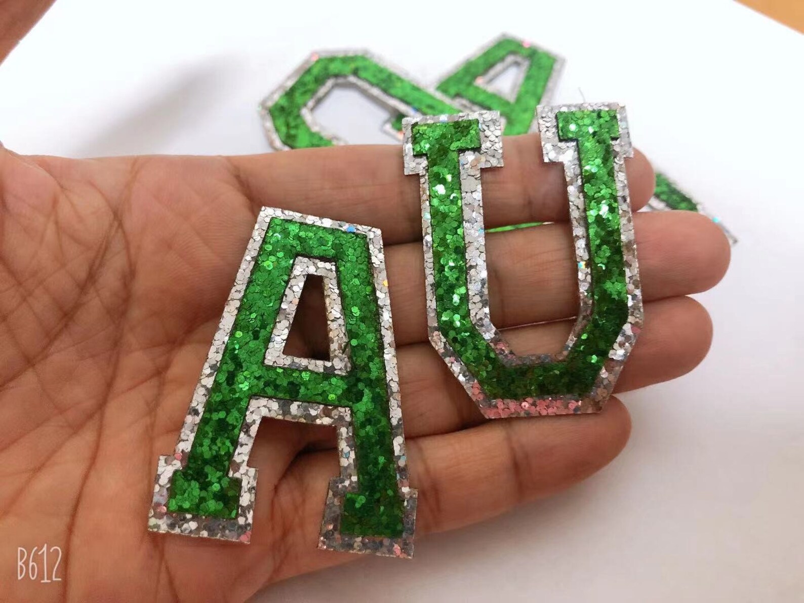 Sequins Letters or Numbers Embroidered Letters Applique Patch Design ...