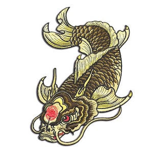 Large Fish Embroidered Applique Patch Clothing Decoration Patch - Etsy