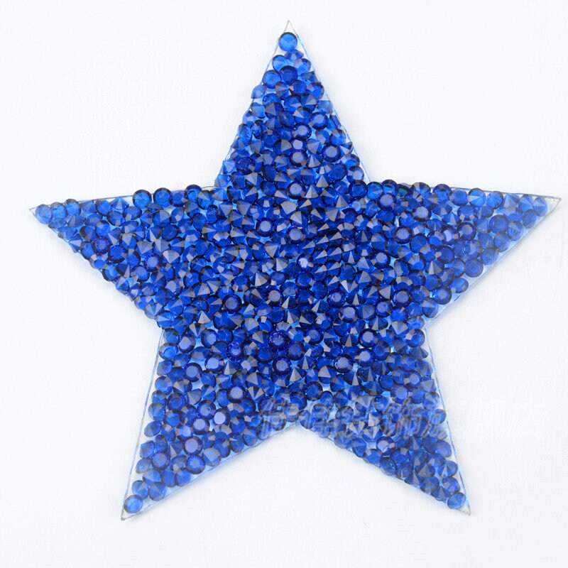 Colorful Star Iron on Stars Iron on Patch Fashion Diamon Rhinestone ...