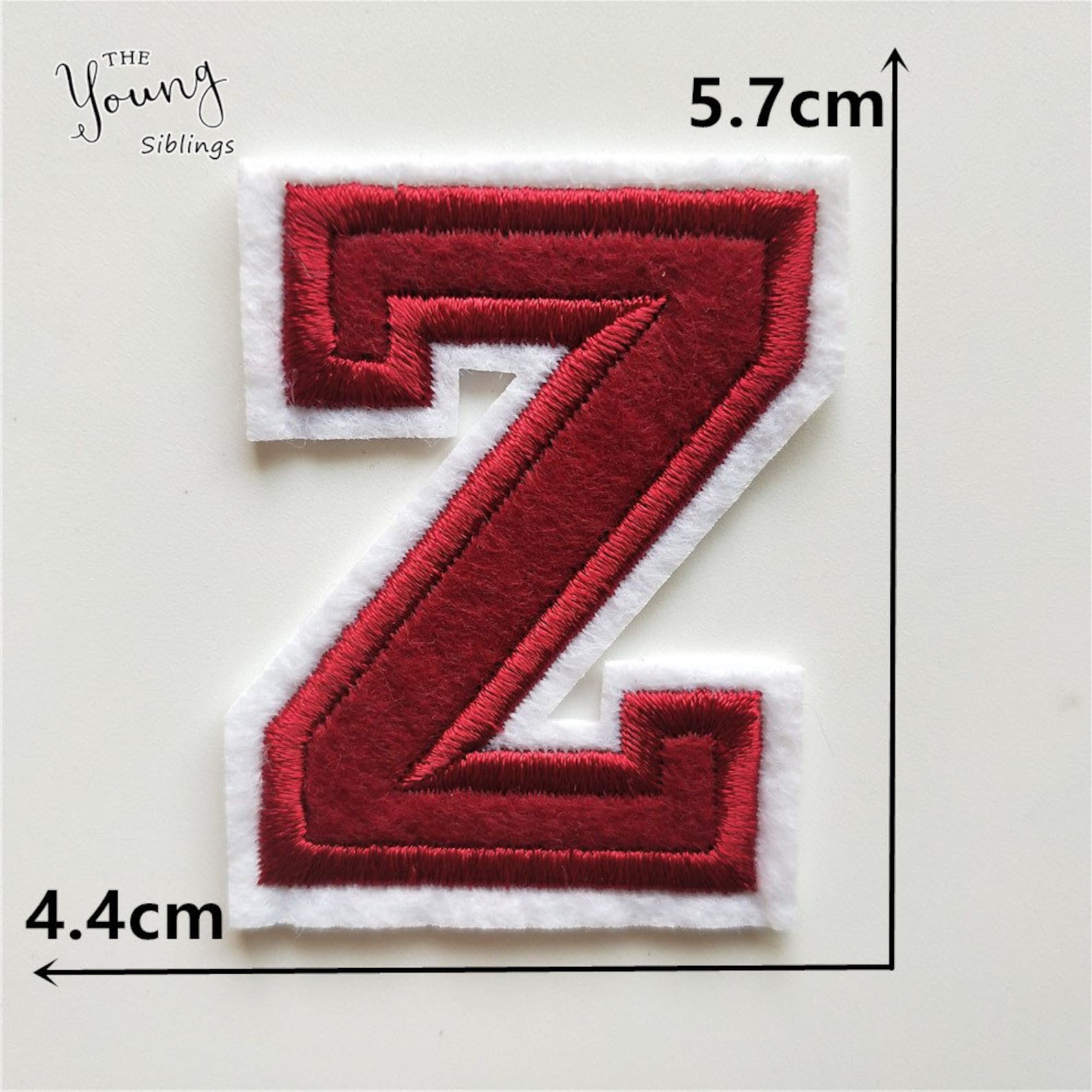 Red Embroidered Iron on Letters or Numbers Applique Patchiron | Etsy