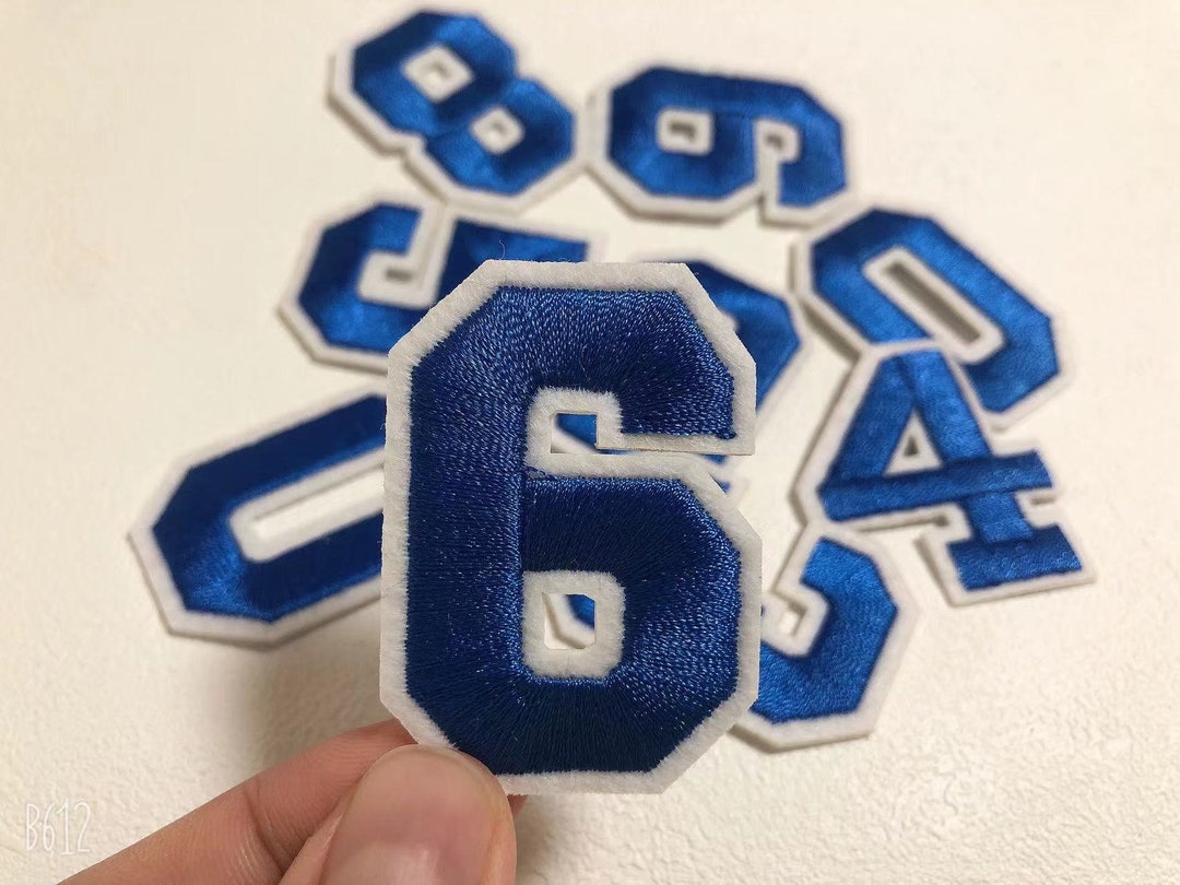 Numbers Embroidery Patch Embroidered Applique Colorful Numbers Iron on ...