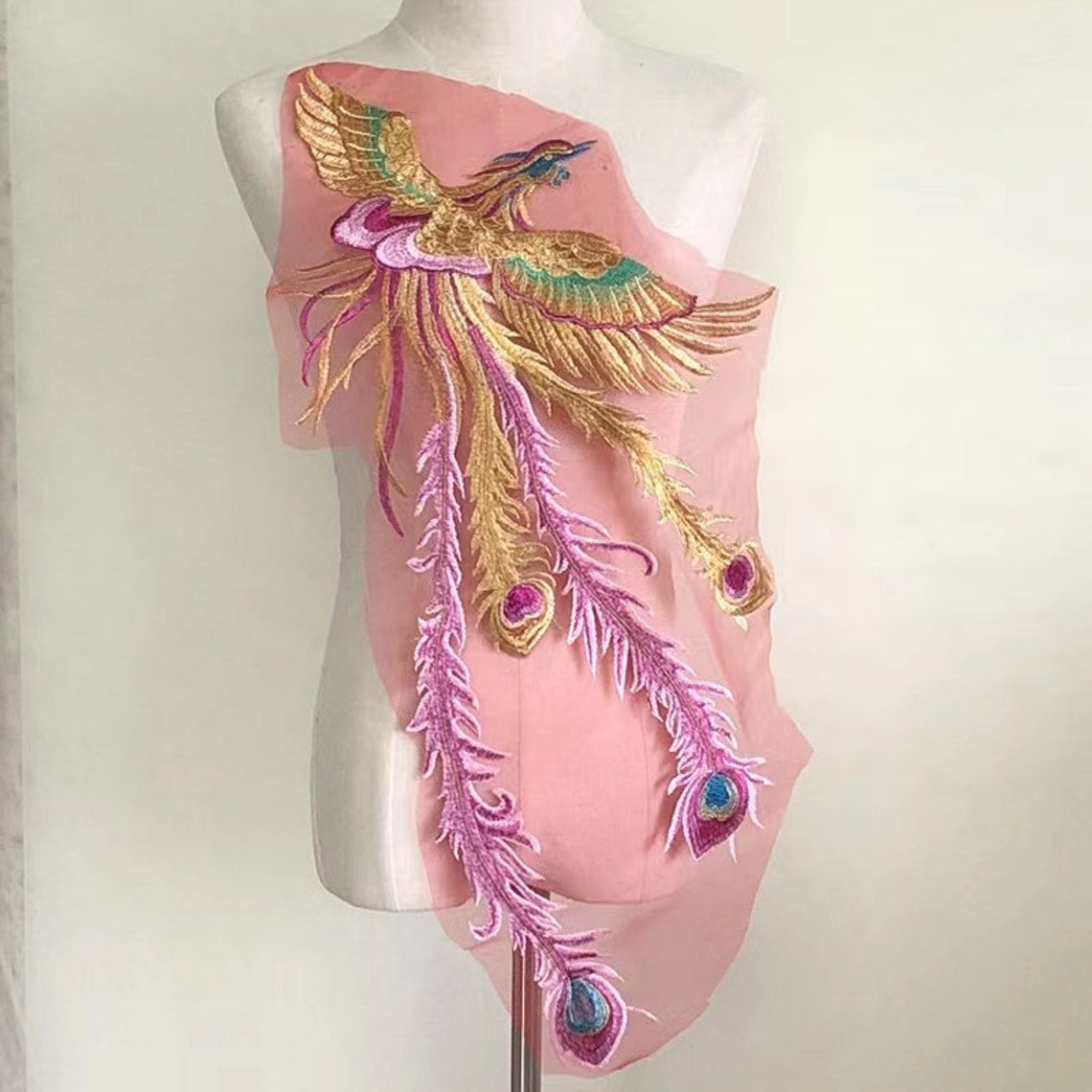 Large Phoenix Embroidered Applique Vintage Decoration Patch - Etsy