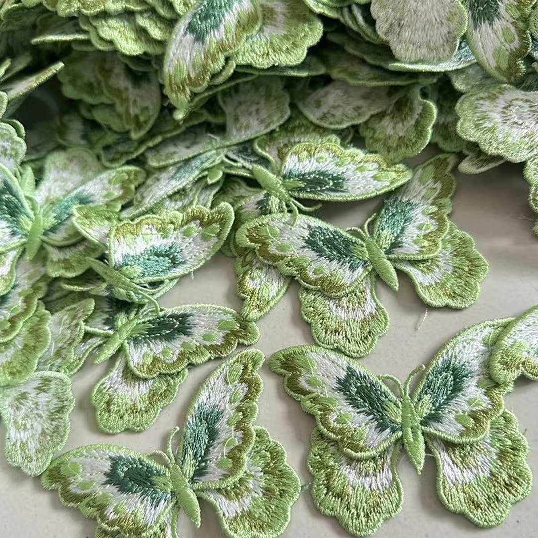 2pcs Butterfly Embroidered Patch Applique Clothing Decoration Patch ...