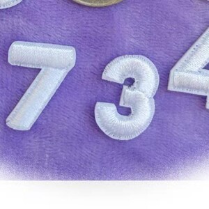 Embroidered Iron on Numbers Applique Patch,iron on Numerals Patch for T ...
