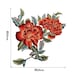 Large Peony Flower Embroidered Patch Floral Clothing Decoration Patches ...