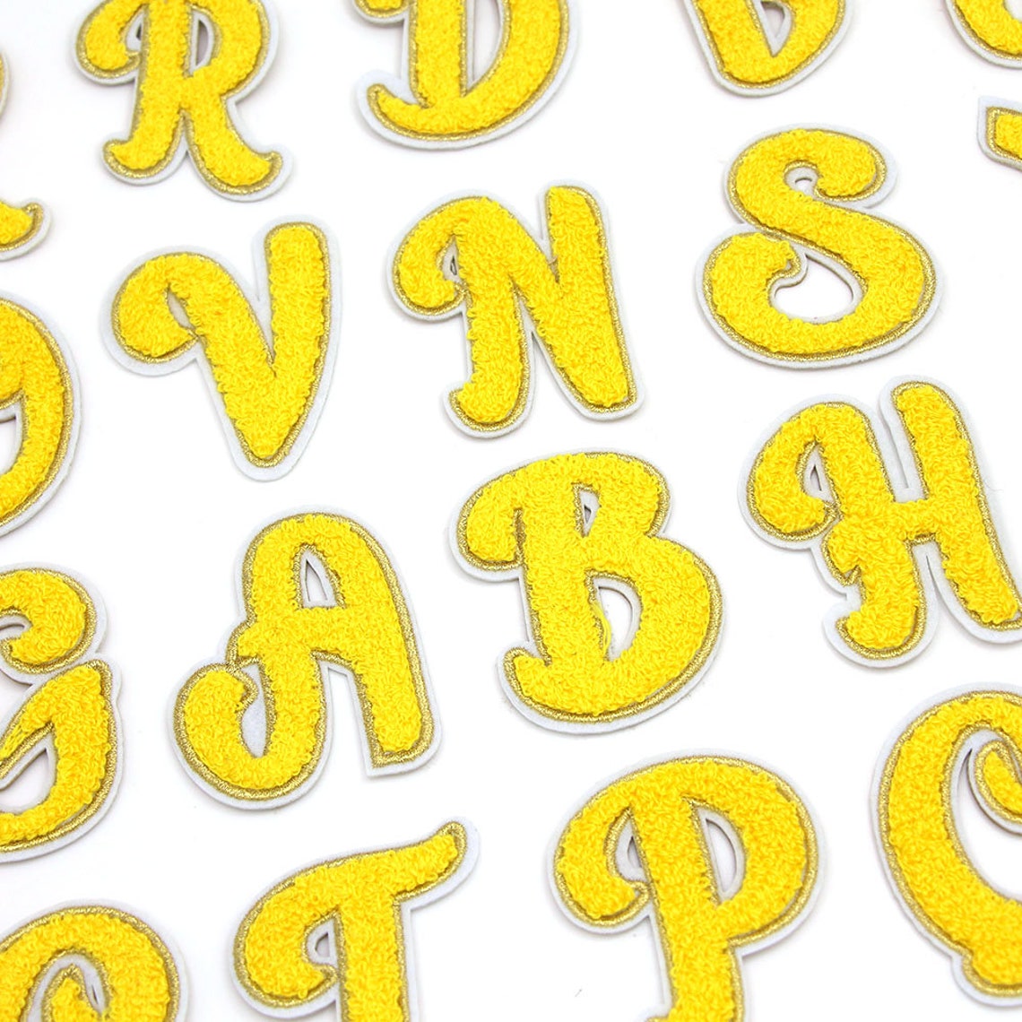 Green Letters Patch Alphabet Embroidered Applique Green - Etsy