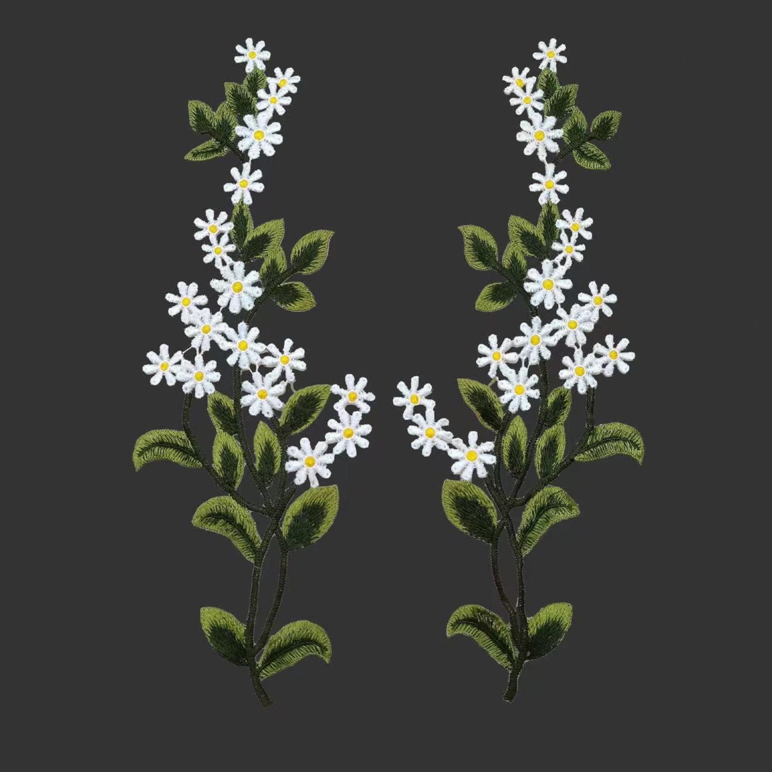 A Pair Daisy Flowers Patch Applique Clothing Decoration Patch - Etsy