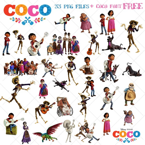 Coco Clipart - Etsy