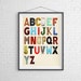 Vintage Metal Letters Alpahbet A-Z Porcelain Sign Art Print Wall Poster ...