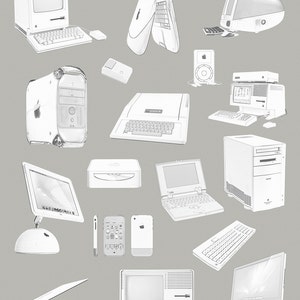 Evolution of the Apple Computer Poster - Computer Geek Art Print ...